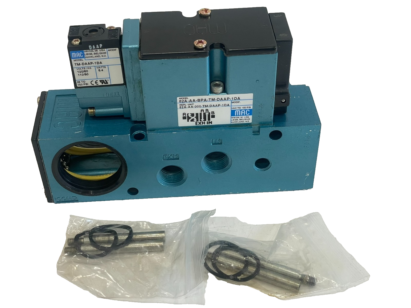 NEW MAC VALVES 82A-AC-BKA-TM-DAAP-1DA SOLENOID VALVE 82AACBKATMDAAP1DA ...