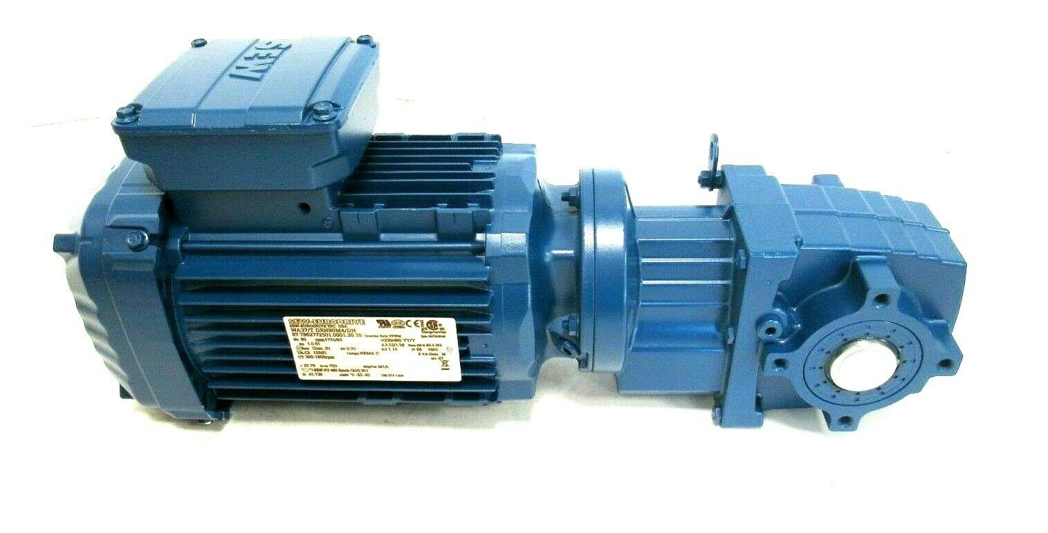 NEW SEW EURODRIVE WA37/T DRN80M4/DH GEARMOTOR 230/460V WA37TDRN80M4DH ...