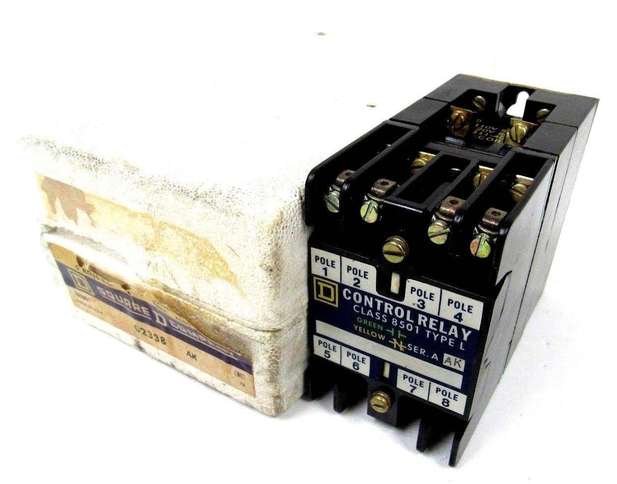 NEW SQUARE D 8501-LB-1 RELAY 8501LB1 SERIES A AK - SB Industrial Supply ...