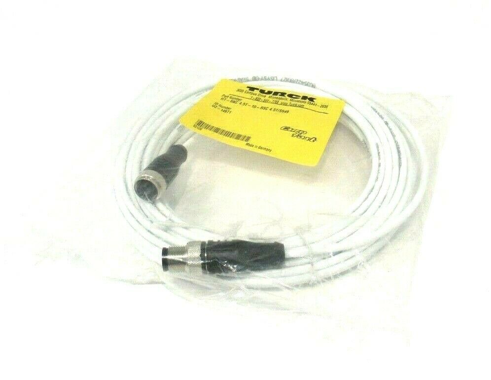 NEW TURCK HT-RKC 4.5T-10-RSC 4.5T /S849 CORDSET HTRKC45T10RSC45TS849 ...