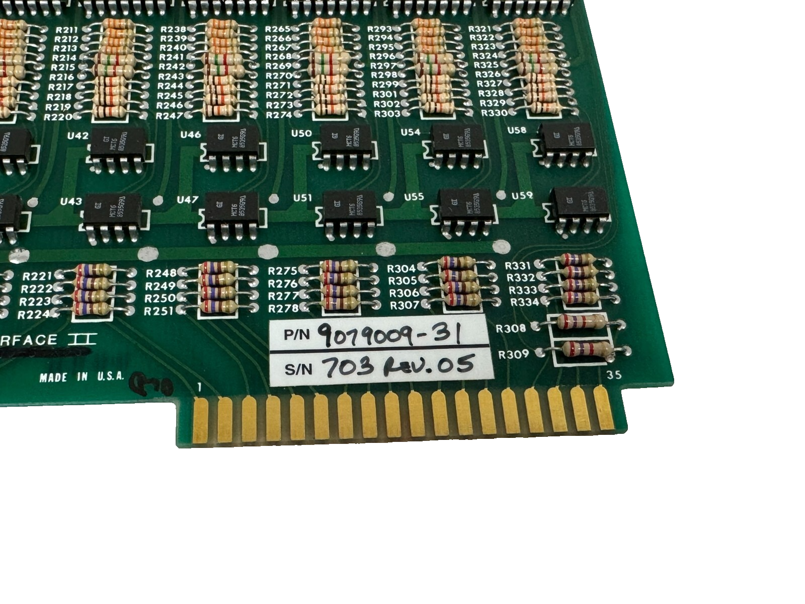 TRIANGLE PACKAGE MACHINERY 9079009-31 INTERFACE BOARD REFURBISHED - SB ...