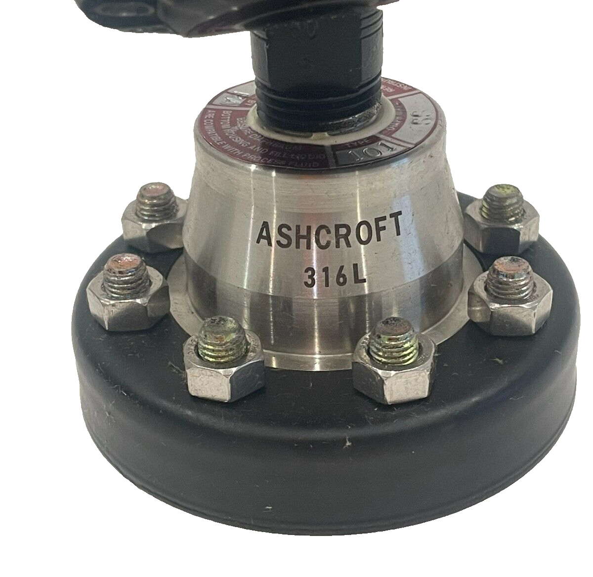 NEW ASHCROFT SABF27989 PRESSURE GAUGE WITH DIAPHRAGM 316L 0-60 PSI - SB ...