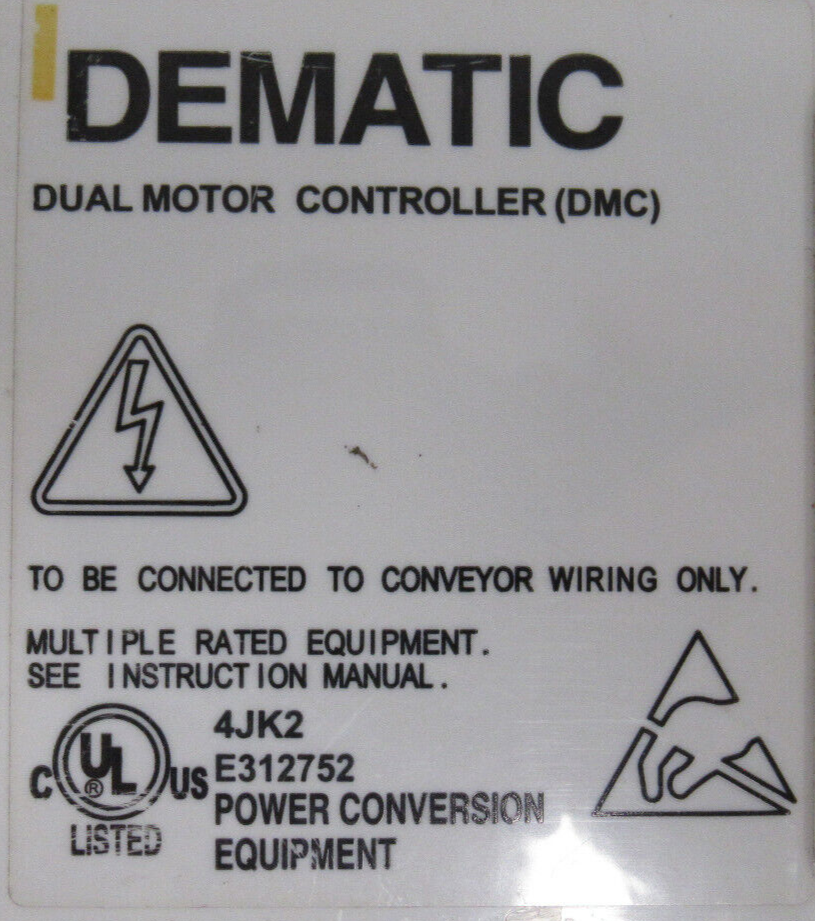 NEW DEMATIC K0419-07AAA DUAL MOTOR CONTROLLER K041907AAA - SB ...