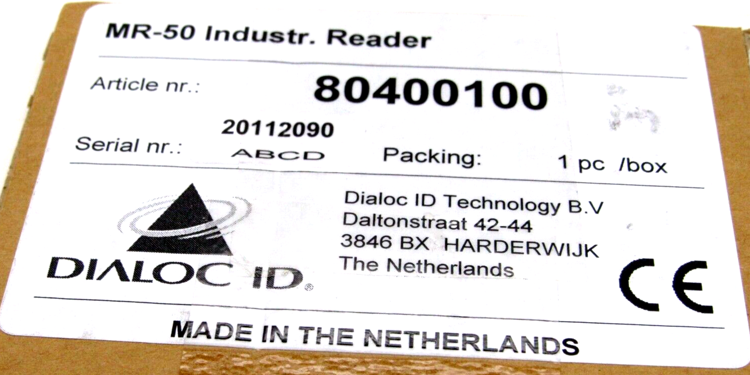 NEW DIALOC ID MR-50 INDUSTRIAL READER MR50 - SB Industrial Supply, Inc.