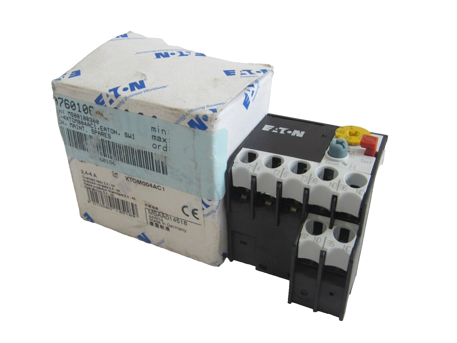 NEW EATON ZE-4 OVERLOAD RELAY XTOM004AC1 ZE4 - SB Industrial Supply, Inc.