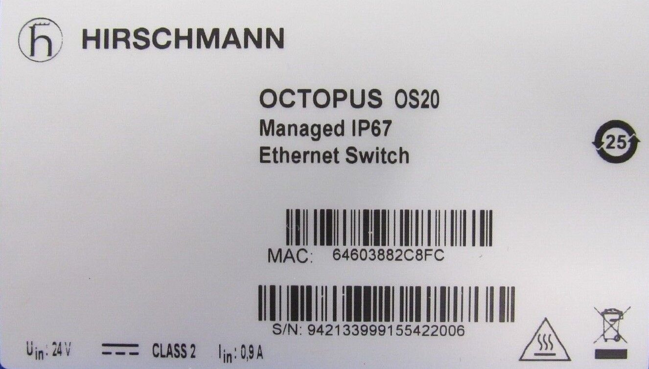 NEW HIRSCHMANN OCTOPUS OS20 ETHERNET SWITCH OS20-002800T5T5T5 ...
