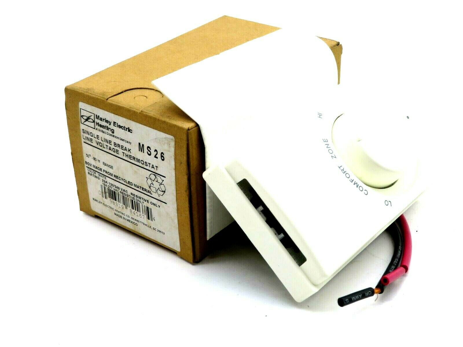 NEW MARLEY ELECTRIC HEATING MS26 SINGLE LINE BREAK LINE VOLTAGE ...