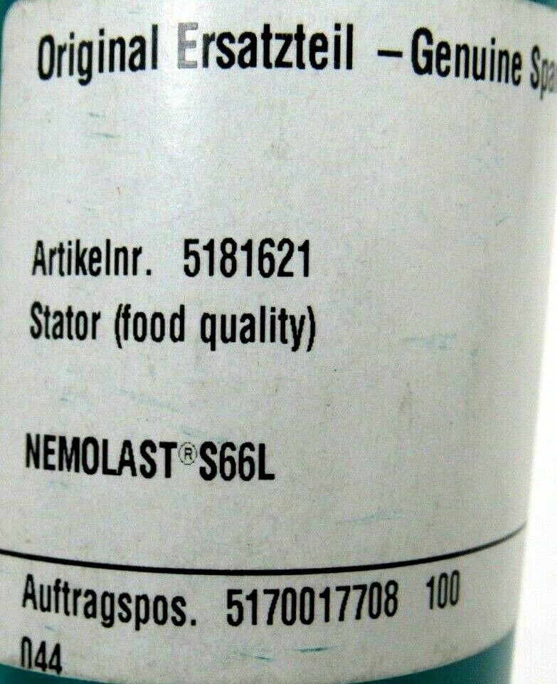 NEW NETZSCH 5181621 STATOR NEMOLAST S66L 5170017708 100 - SB Industrial ...