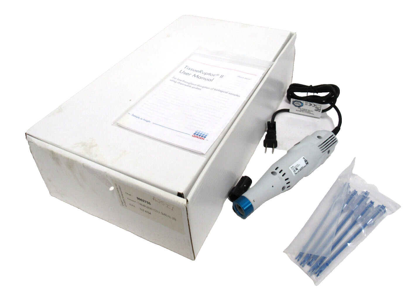 NEW QIAGEN INSTRUMENTS 9002755 TISSUE RUPTOR II HOMOGENIZER KIT 5K-35K ...