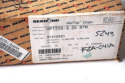 NEW REXNORD HP7705-3.25 MTW MAT TOP CHAIN 81416331 HP7705325MTW - SB ...