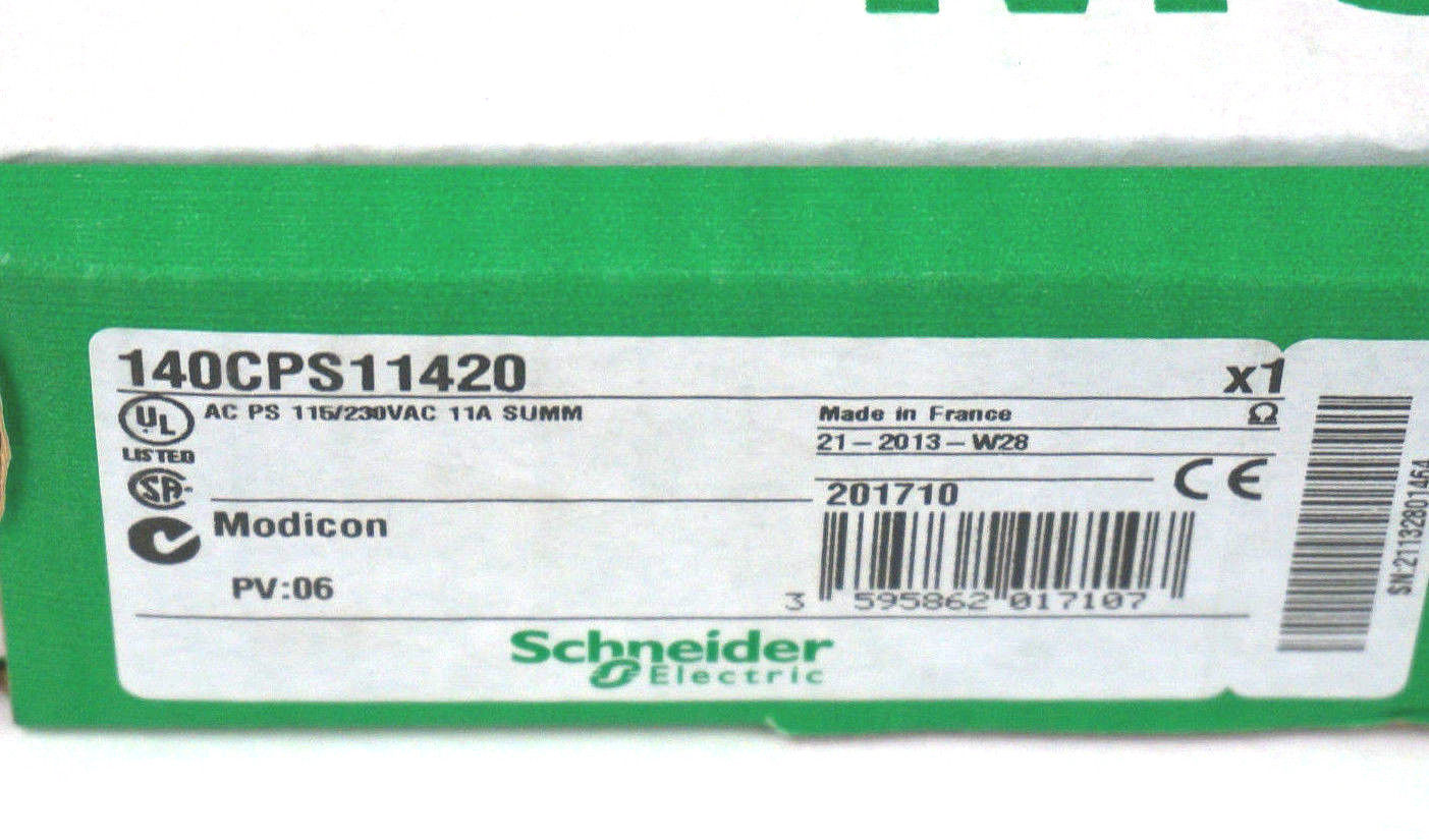 NEW SCHNEIDER ELECTRIC 140-CPS-114-20 POWER SUPPLY MODULE 140CPS11420 ...