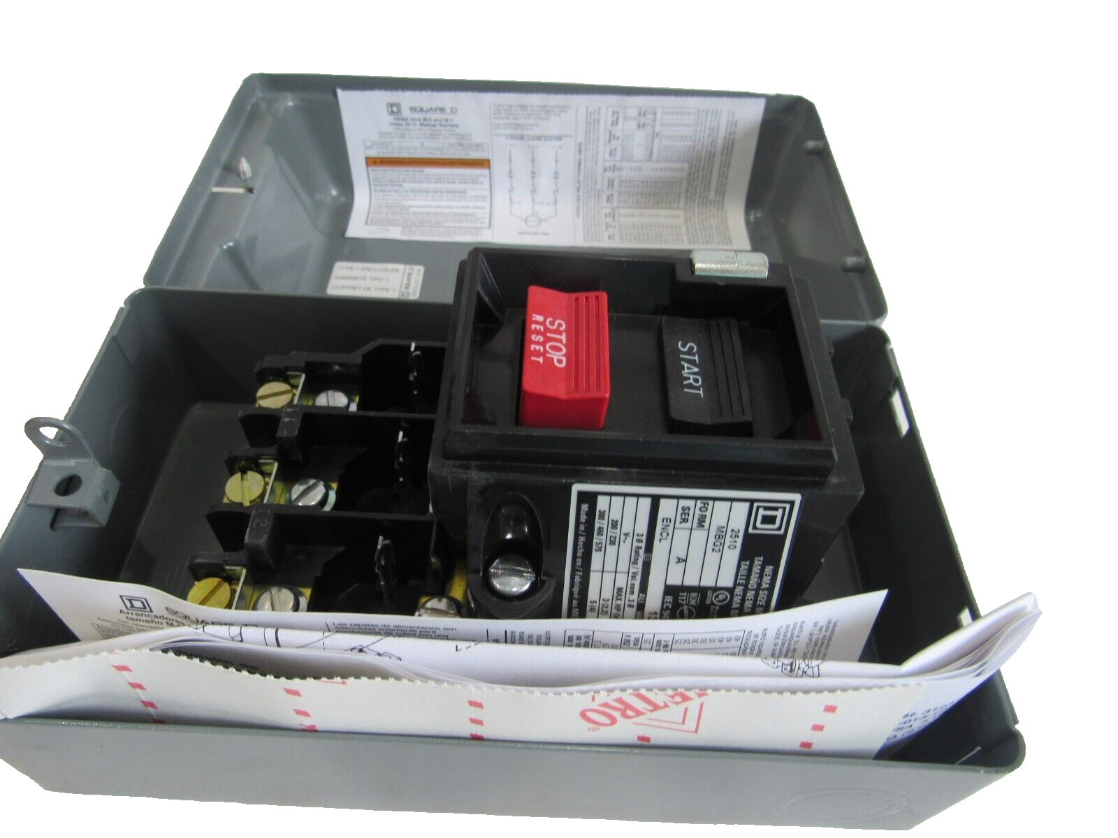 NEW SQUARE D 2510MBG2 AC MANUAL STARTER SER.A - SB Industrial Supply, Inc.