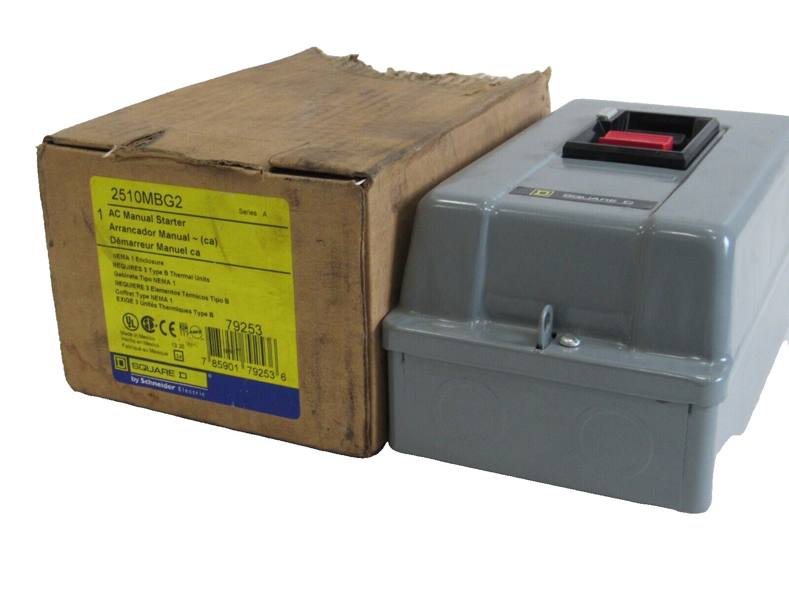 NEW SQUARE D 2510MBG2 AC MANUAL STARTER SER.A - SB Industrial Supply, Inc.
