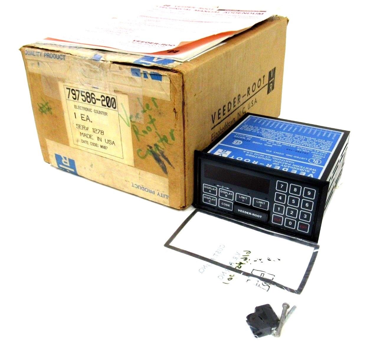 NEW VEEDER ROOT 797586-200 ELECTRONIC COUNTER 797586200 - SB Industrial ...