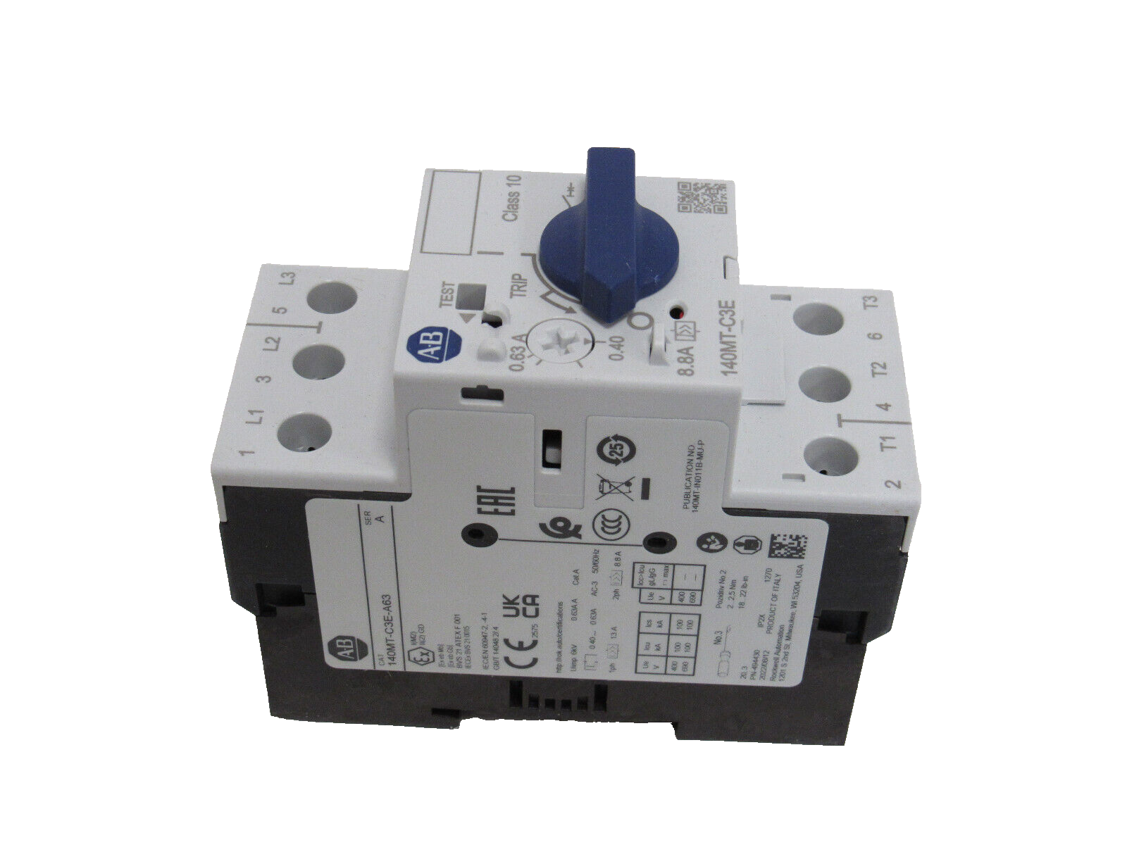 140MT-C3E-A63 MOTOR PROTECTION CIRCUIT BREAKER SER.A NEW SURPLUS - SB ...