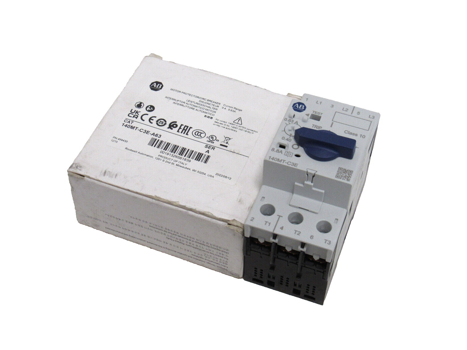 140MT-C3E-A63 MOTOR PROTECTION CIRCUIT BREAKER SER.A NEW SURPLUS - SB ...