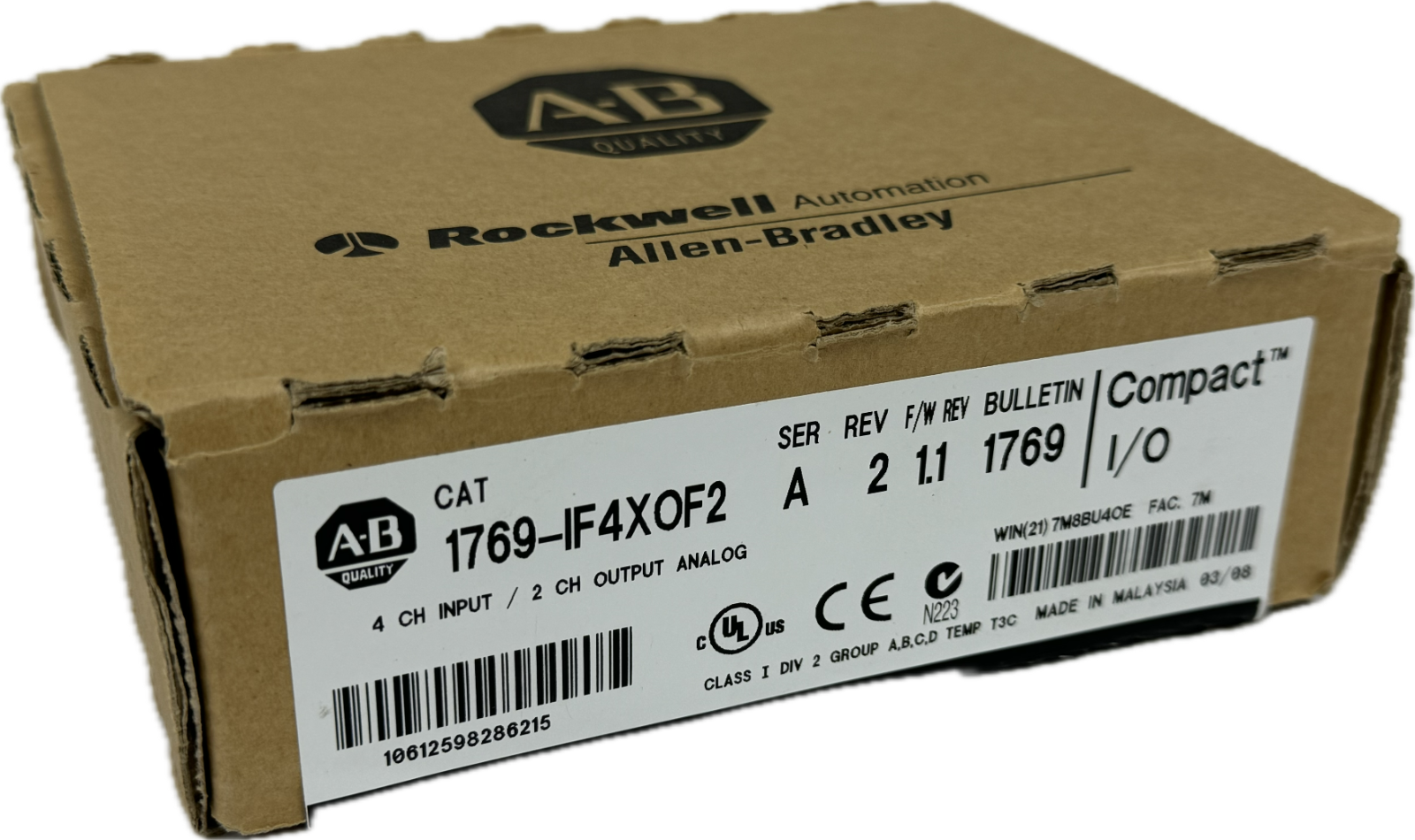 ALLEN BRADLEY 1769-IF4XOF2 COMBINATION ANALOG MODULE SER. A NEW SURPLUS ...