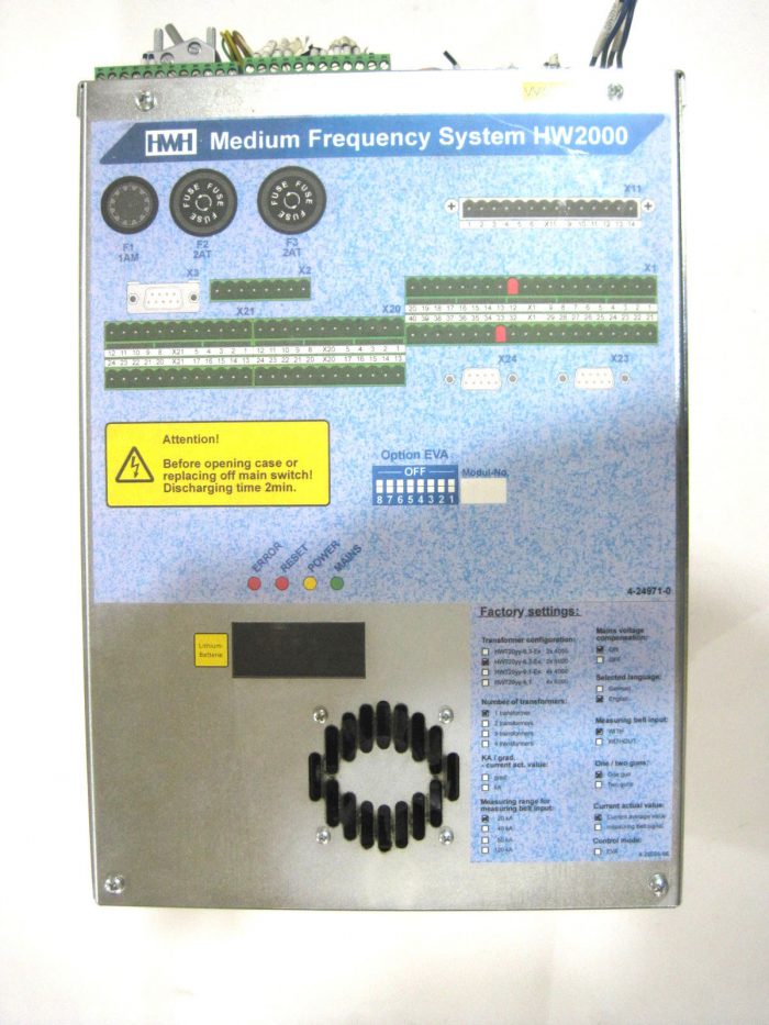 HWH HW12206 MEDIUM FREQUENCY SYSTEM HW2000 - SB Industrial Supply, Inc.