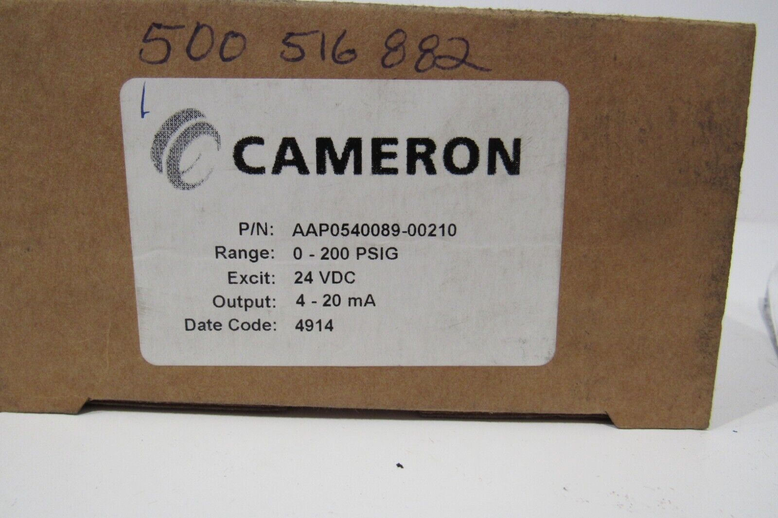 NEW CAMERON AAP0540089-00210 PRESSURE TRANSMITTER AAP054008900210 - SB ...
