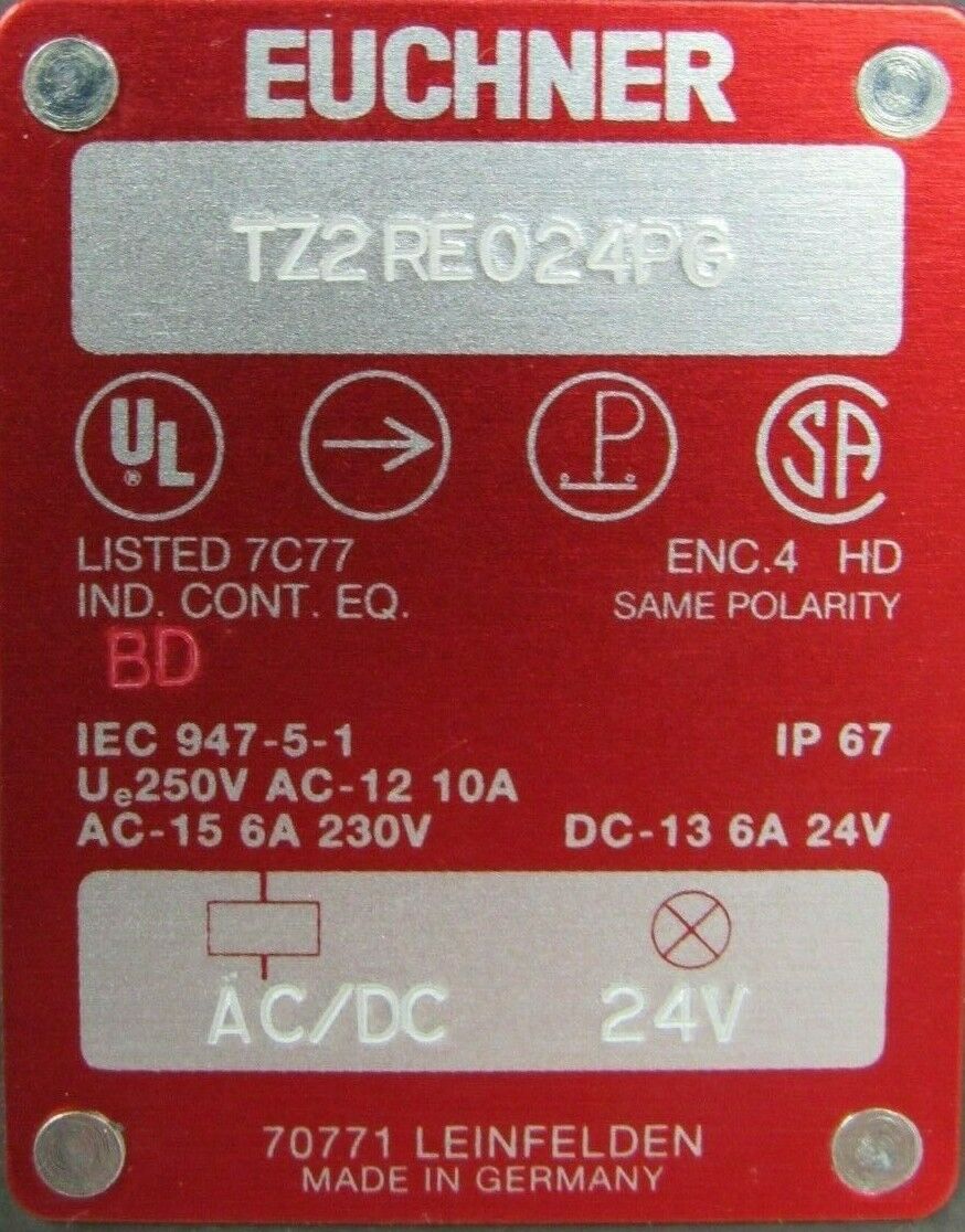 NEW EUCHNER TZ2RE024PG SAFETY SWITCH 046567 - SB Industrial Supply, Inc.