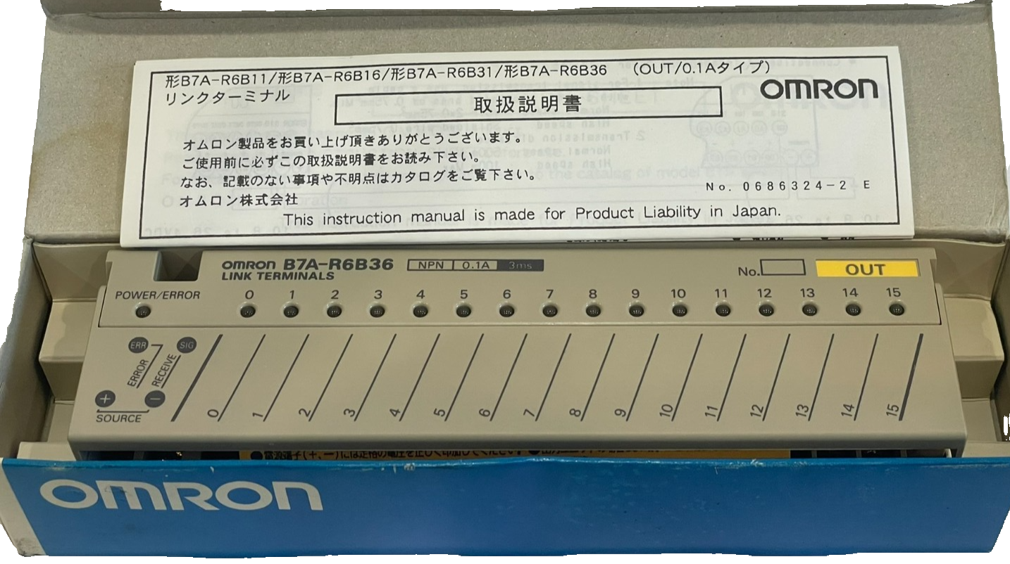 NEW OMRON B7A-R6B36 LINK TERMINALS B7AR6B36 - SB Industrial Supply, Inc.