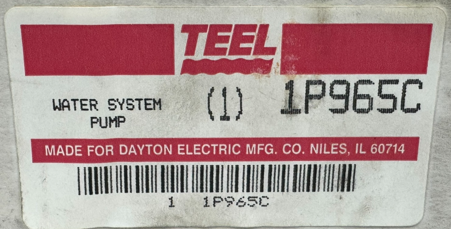 NEW TEEL 1P965C WATER SYSTEM CIRCULATING PUMP - SB Industrial Supply, Inc.