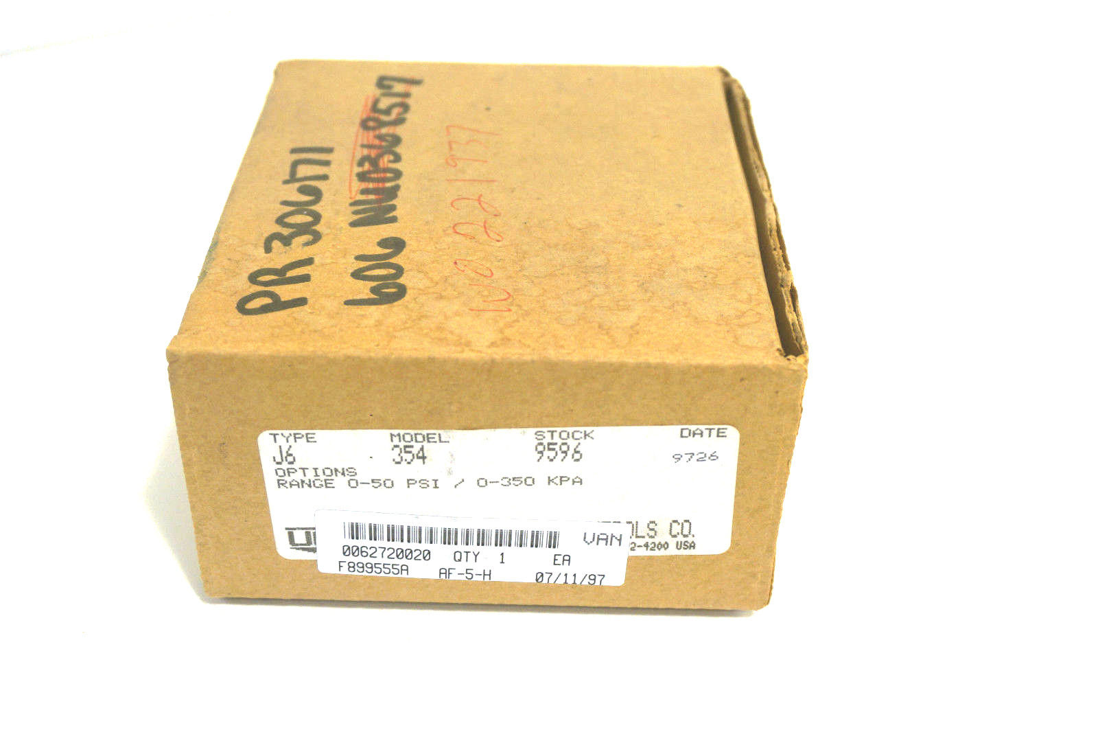 NEW UNITED ELECTRIC J6-354 PRESSURE SWITCH J6354 - SB Industrial Supply ...