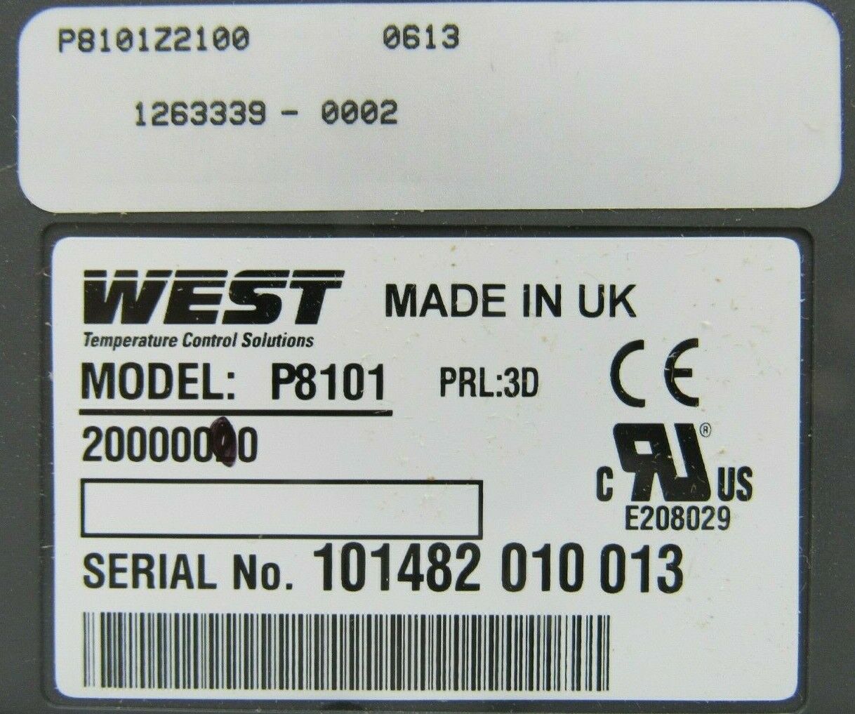 NEW WEST INSTRUMENTS P8101Z2100 TEMPERATURE CONTROLLER - SB Industrial ...