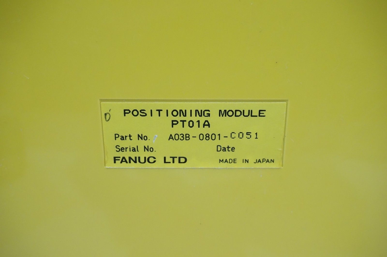USED FANUC A03B-0801-C051 POSITIONING MODULE A03B0801C051 - SB ...
