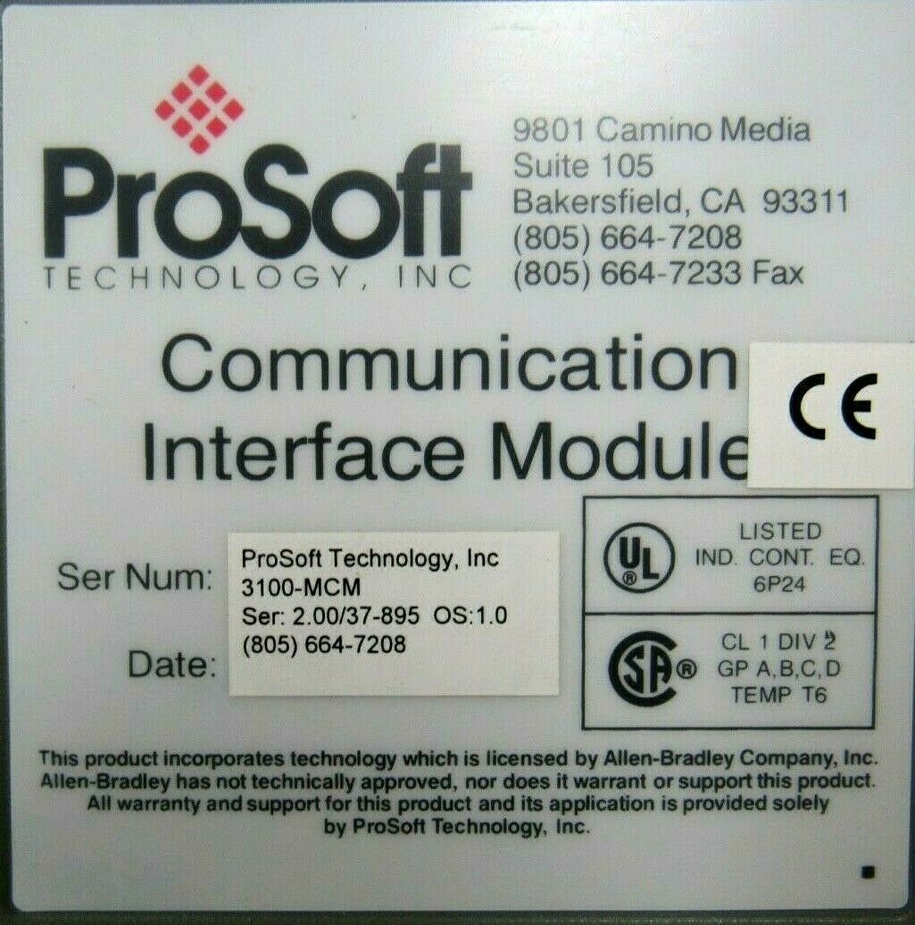 USED PROSOFT 3100-MCM COMMUNICATION INTERFACE MODULE 3100MCM - SB Industrial Supply, Inc.