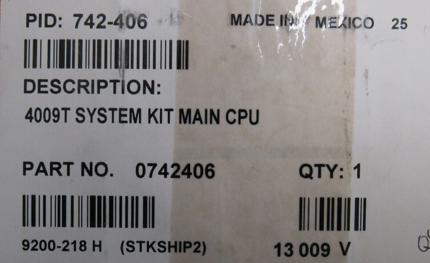USED SIMPLEX 742-406 MAIN CPU 4009T SYSTEM KIT 742406 - SB Industrial ...