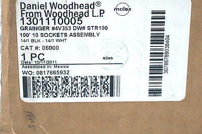 10 NEW DANIEL WOODHEAD STR100 GRAINGER 4V353 SOCKET ASSEMBLYS ...