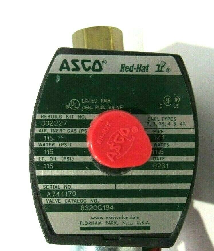 NEW ASCO 8320G184 SOLENOID VALVE 120DC - SB Industrial Supply, Inc.