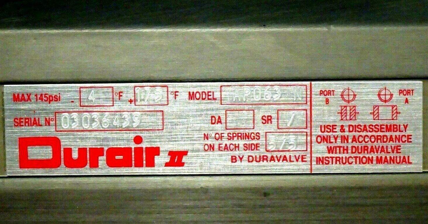 NEW AUTOMA ALS10 LIMIT SWITCH W/ DURAVALVE AP063 N ACTUATOR - SB ...