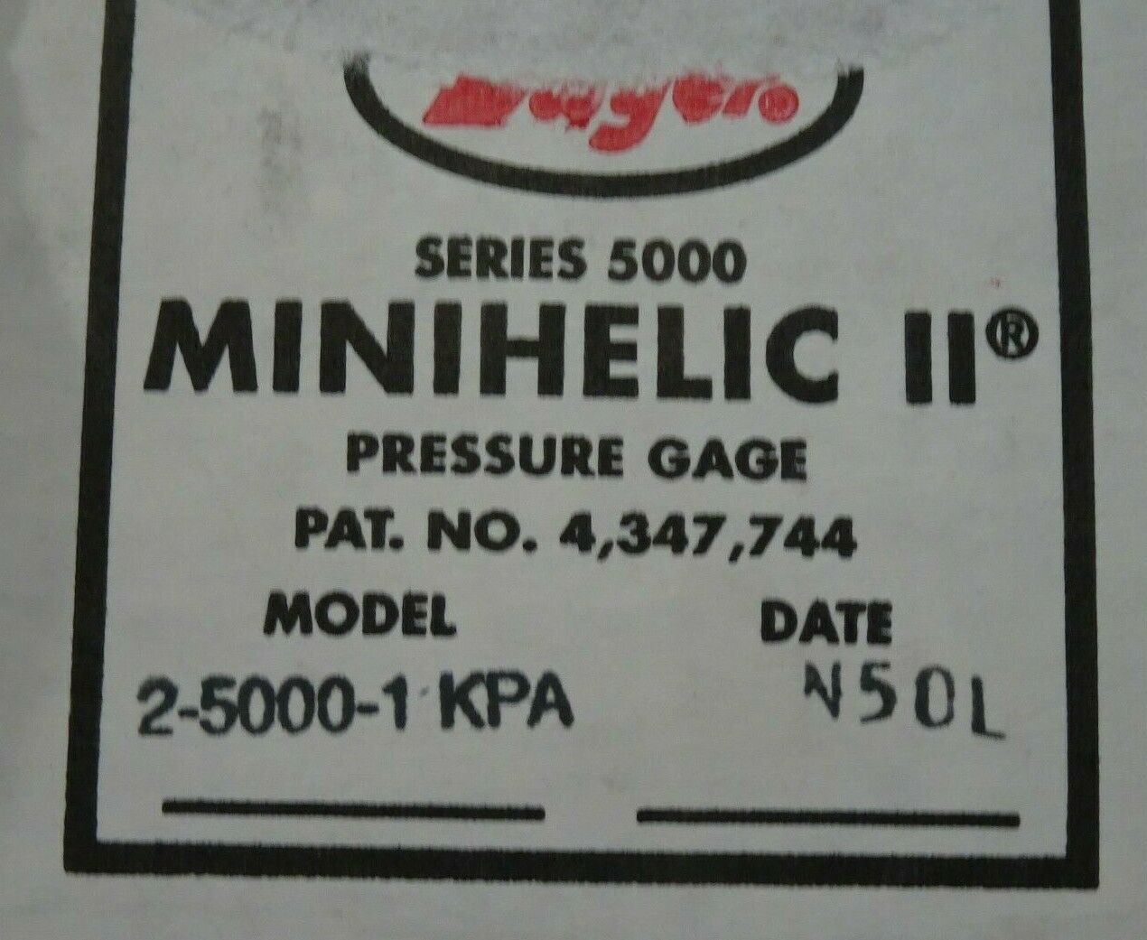 NEW DWYER 2-5000-1KPA MINIHELIC II PRESSURE GAGE 250001KPA - SB ...