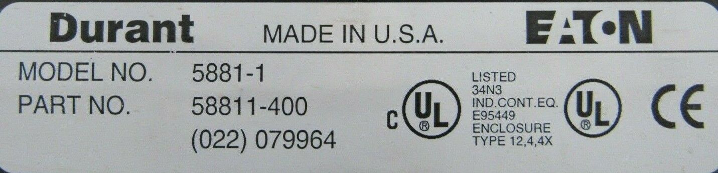 NEW EATON DURANT 58811-400 COUNT TOTALIZER 5881-1 58811400 - SB ...