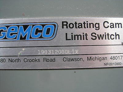 NEW GEMCO 19831208D ROTATING CAM LIMIT SWITCH 19831208DL1X - SB ...