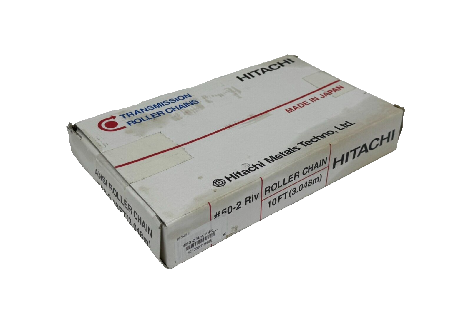 NEW HITACHI #50-2 RIV ROLLER CHAIN 10FT DUAL SIZE - SB Industrial ...