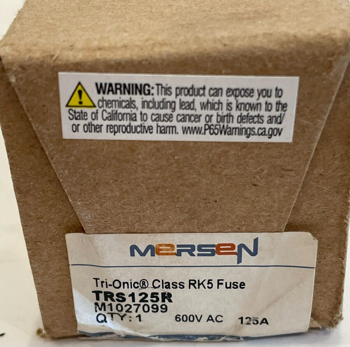 NEW MERSEN TRS125R FUSE 600V 125AMP - SB Industrial Supply, Inc.