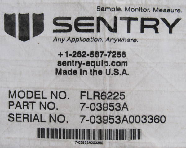 NEW SENTRY FLR6225 SAMPLE COOLER 7-03953A - SB Industrial Supply, Inc.