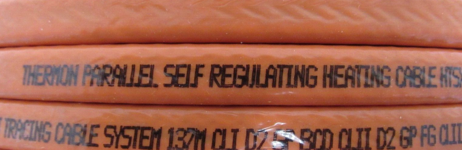 NEW THERMON HTSX 3-1-OJ SELF REGULATING HEATING CABLE 500FT 24802 ...