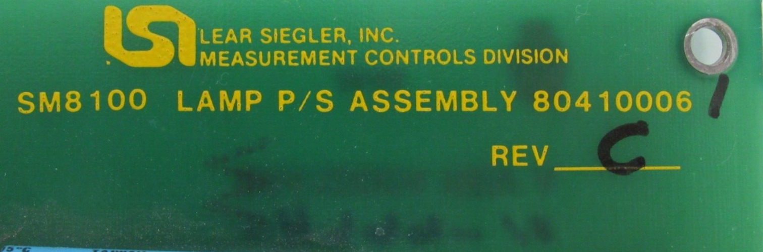 REFURBISHED LEAR SIEGLER 80410006-1 CIRCUIT BOARD REV C SM8100 LAMP P/S ...