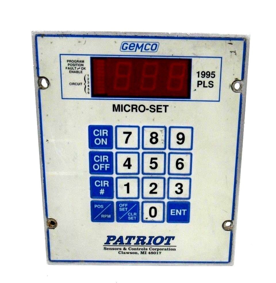 USED GEMCO 1995-A-6M-X-X PROGRAMMABLE LIMIT SWITCH CONTROLLER 1995A6MXX ...