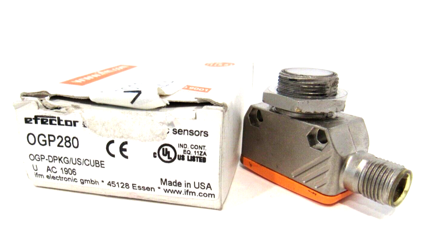 USED IFM EFECTOR OGP-DPKG/US/CUBE SENSOR OGP280 OGPDPKGUSCUBE - SB ...