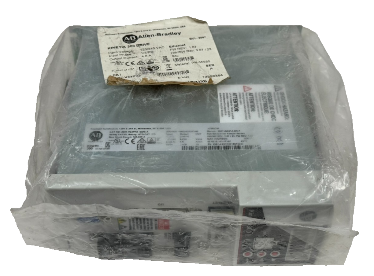 NEW ALLEN BRADLEY 2097-V33PR3 KINETIX 300 SERVO DRIVE SER. A 2097V33PR3 ...
