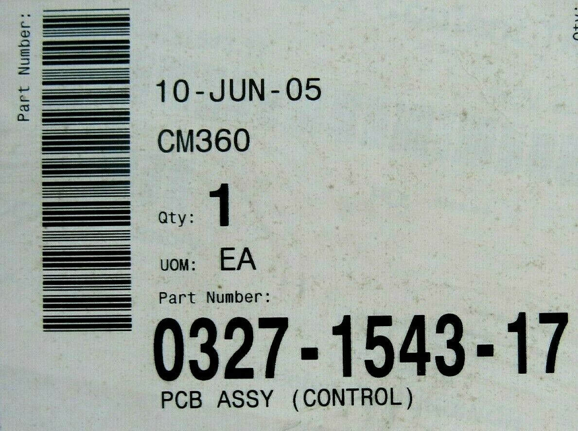 NEW CUMMINS 0327-1543-17 CONTROL PCB ASSY 327-1543-17-BT-0003205C30 ...