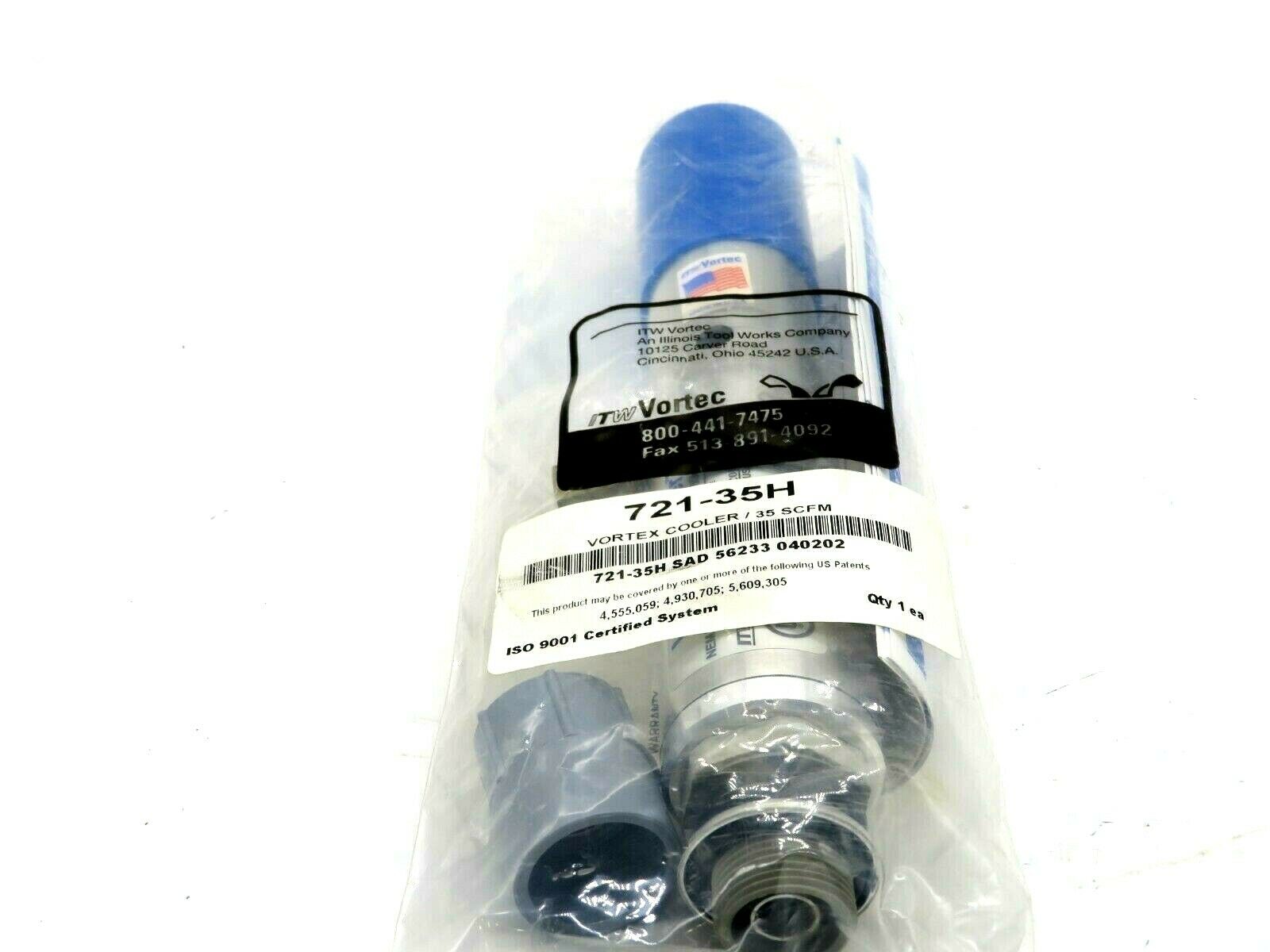 NEW ITW VORTEC 721-35H VORTEX COOLER 35 SCFM 72135H - SB Industrial ...