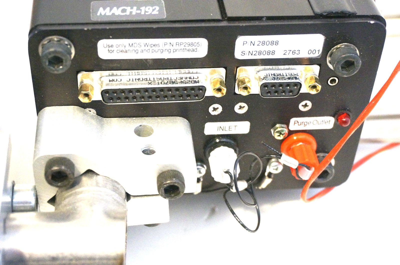 NEW MARSH / VIDEOJET 28088 PRINTHEAD W/ MARSH / VIDEOJET 29337 INK ...