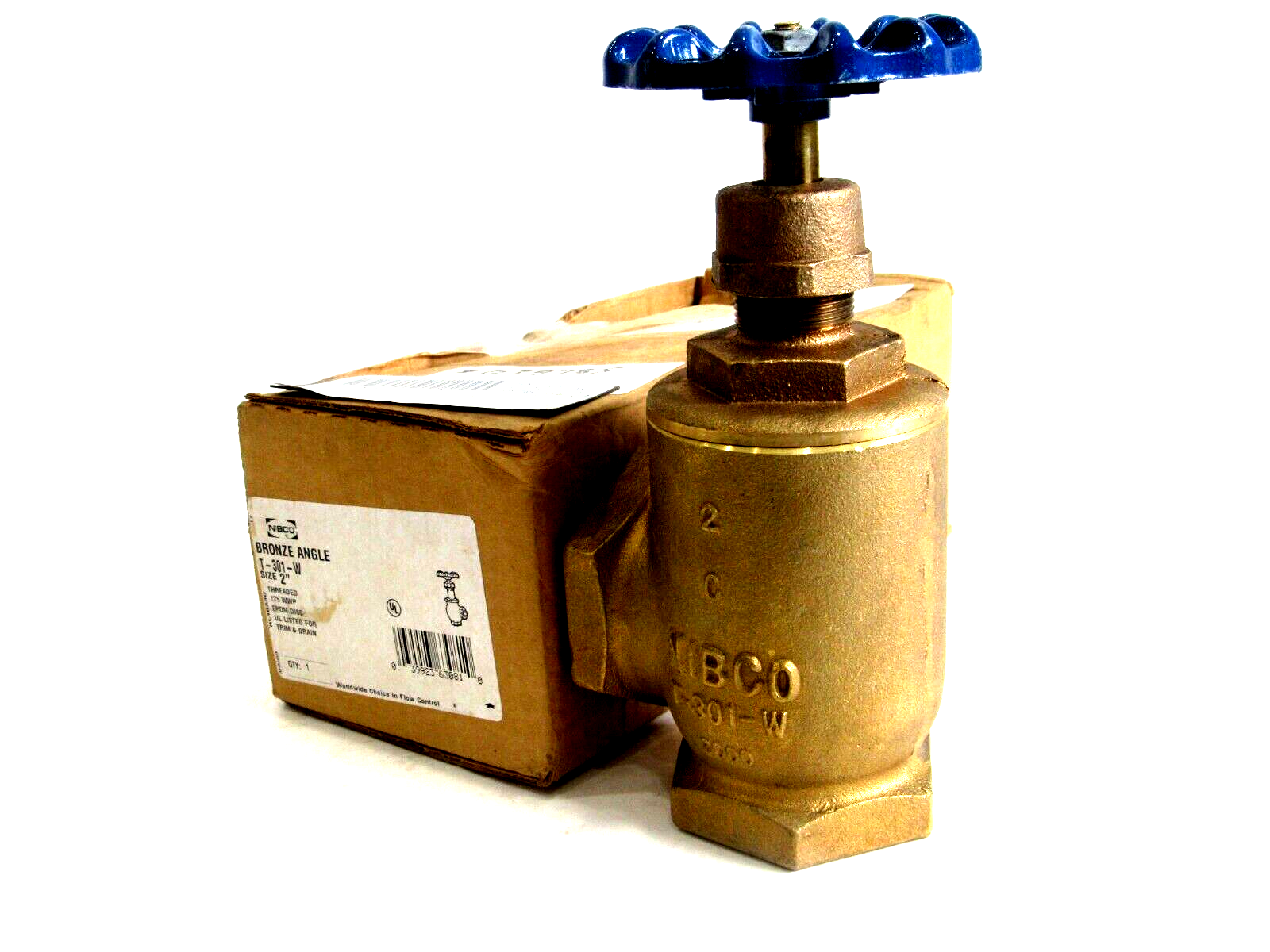 NEW NIBCO T-301-W TRIM AND ANGLE VALVE BRONZE SIZE 2 T301W - SB ...