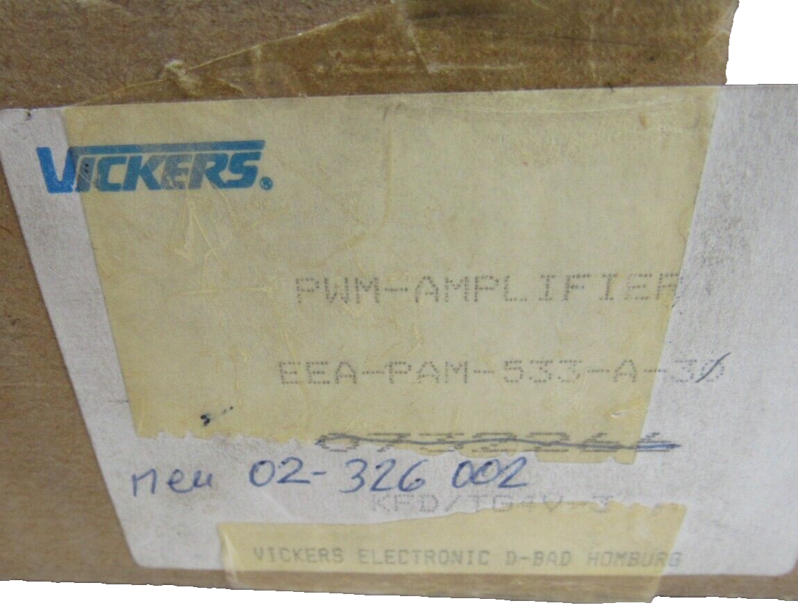 NEW VICKERS EEA-PAM-533-A-32 AMPLIFIER CARD EEAPAM533A32 - SB ...